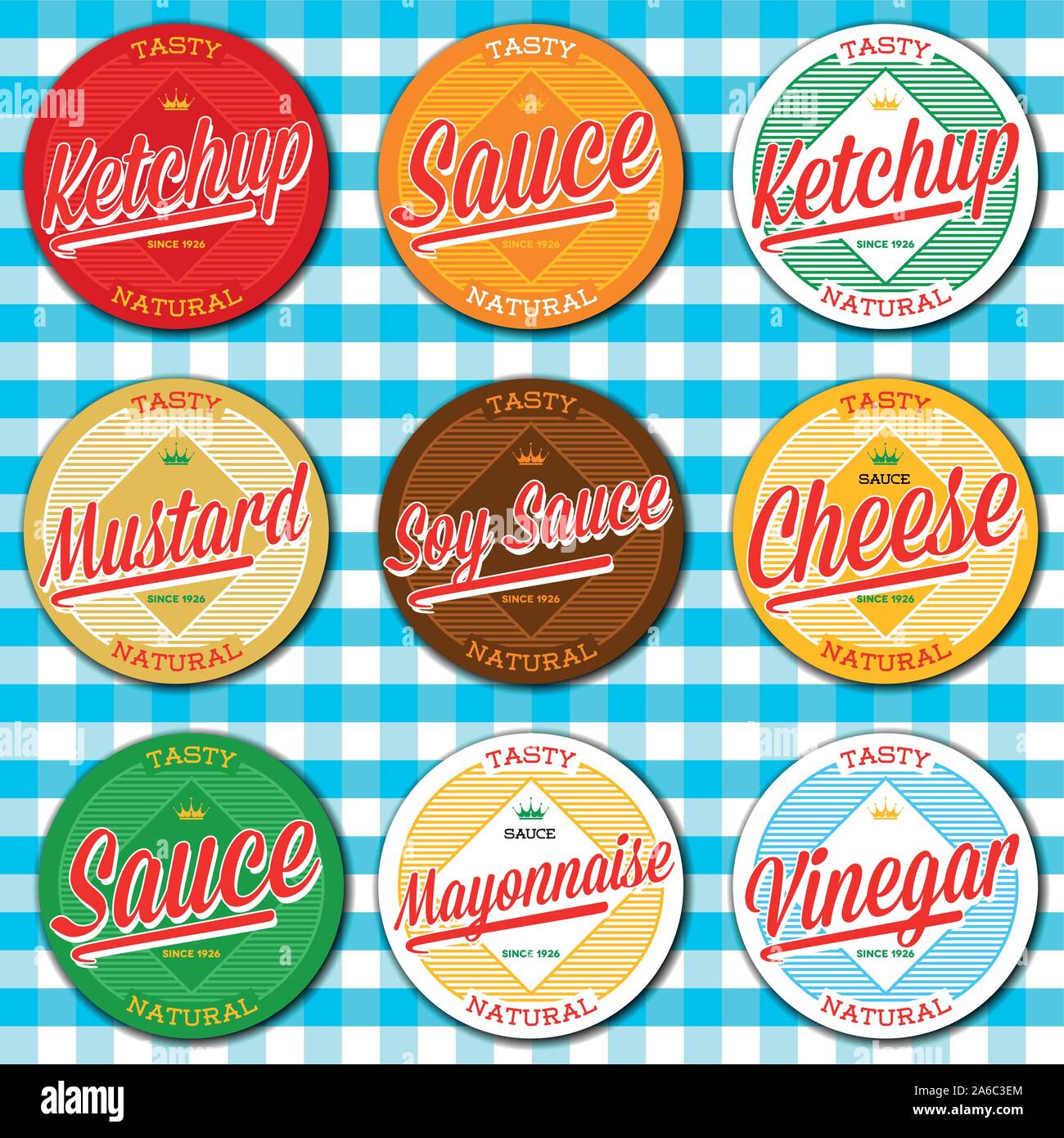 Ketchup Mustard Label at Antoinette Roy blog