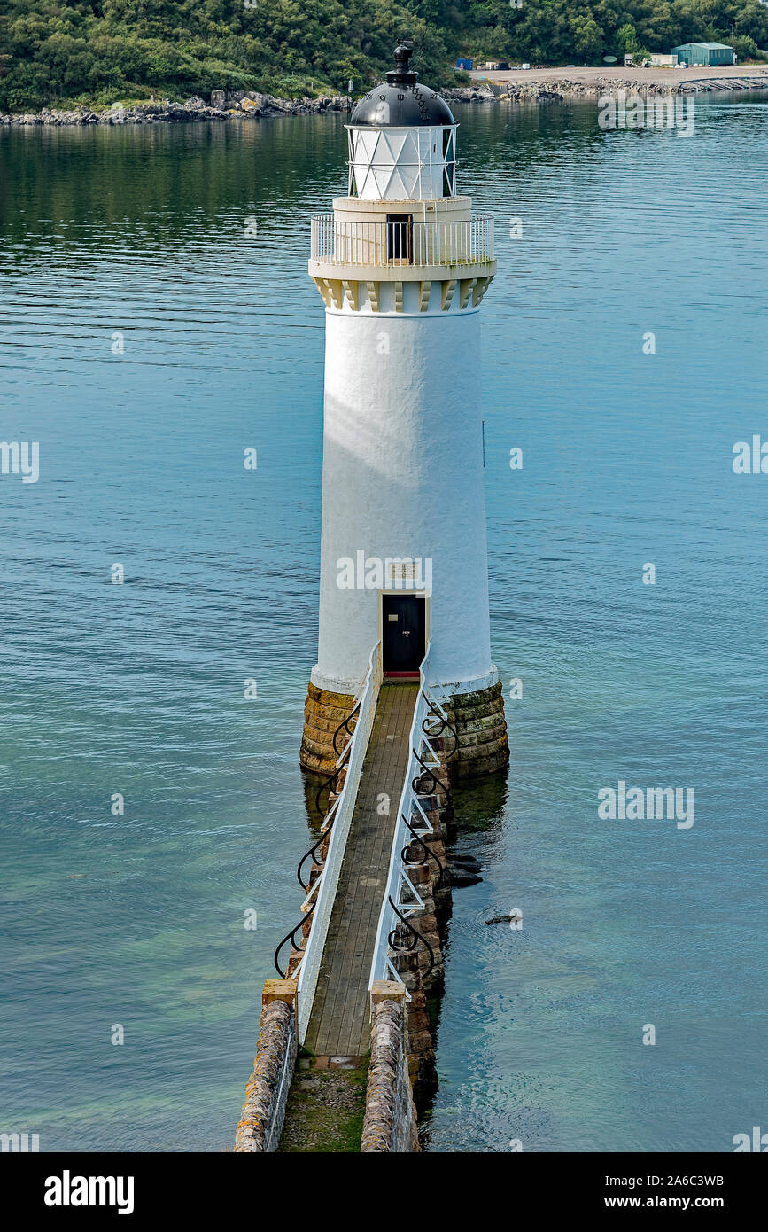 Kyleakin Lighthouse views on Eilean Ban, Isle of Skye Stock Photo - Alamy