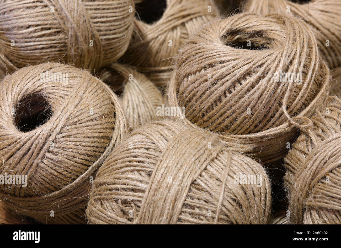 many balls of yarn for sale at shop Stock Photo - Alamy