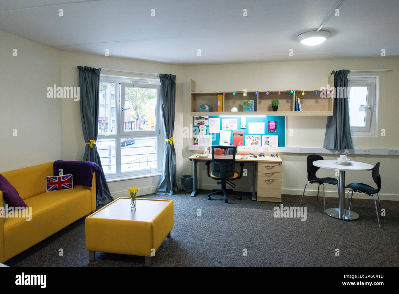 A student halls of residents room at university Stock Photo - Alamy