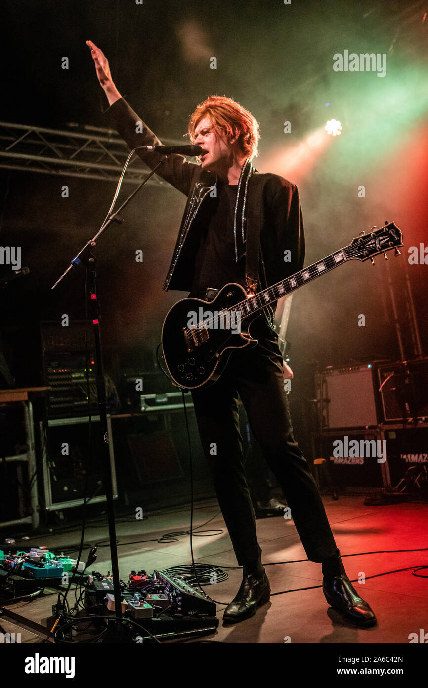 Milan Italy. 24 October 2019. The English rock band THE AMAZONS ...