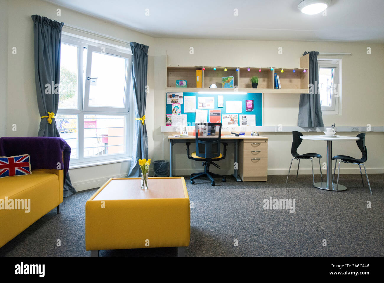 A student halls of residents room at university Stock Photo - Alamy