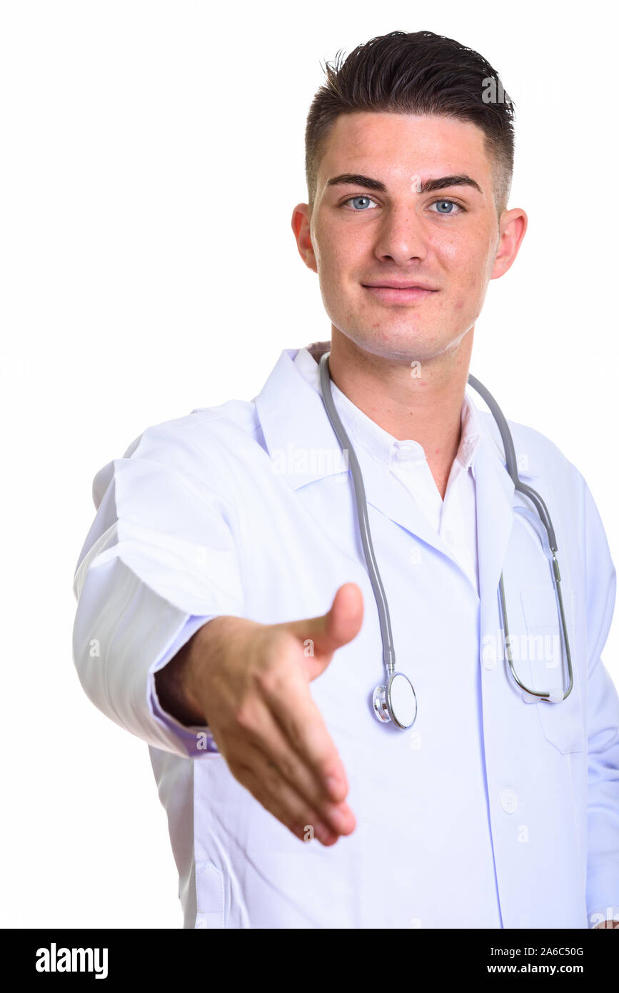 Handshake partnership young people close hi-res stock photography and images - Alamy