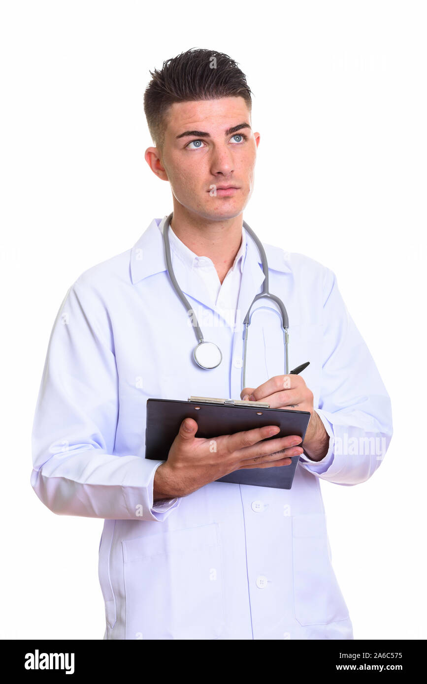 Doctor man writing hi-res stock photography and images - Alamy