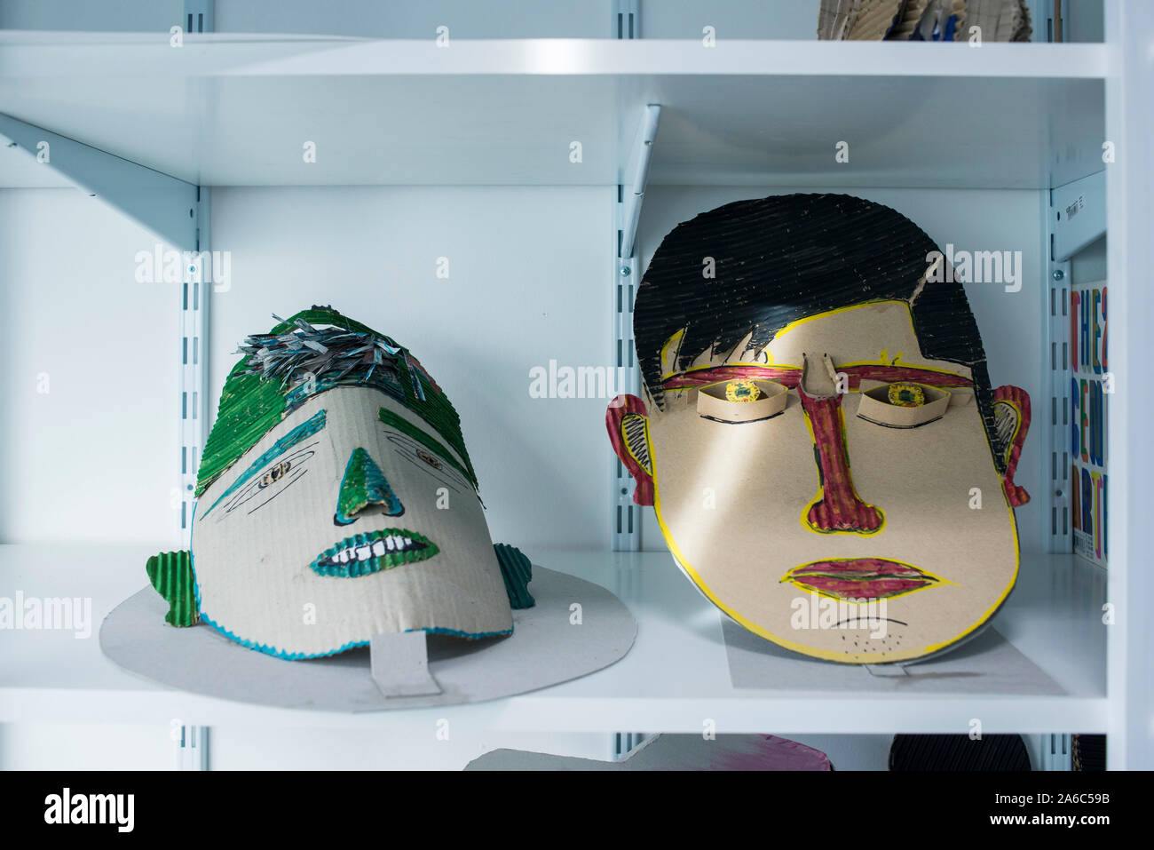 An empty art classroom with art equipment Stock Photo - Alamy