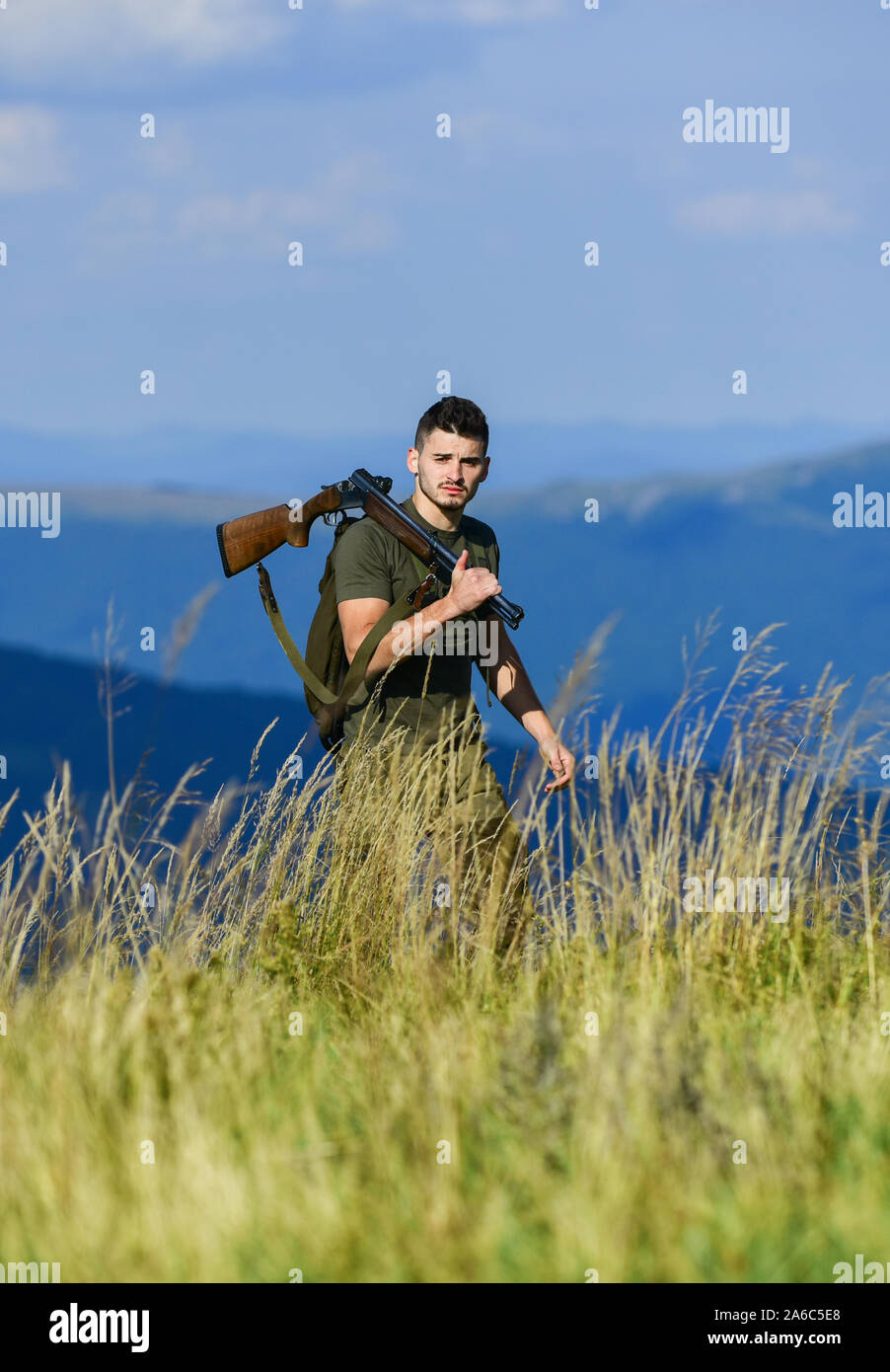 Hunter huntsman gamekeeper forester hi-res stock photography and images ...