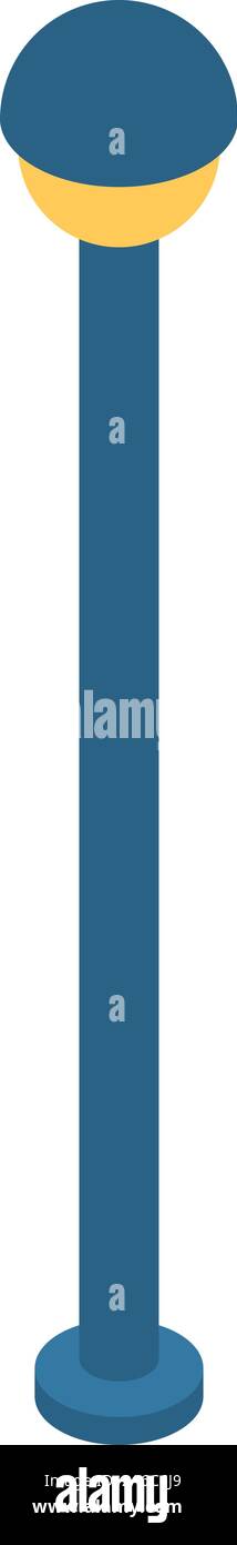 Street light pillar icon, isometric style Stock Vector Image & Art - Alamy