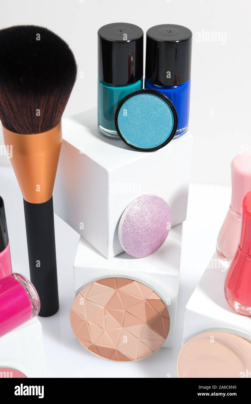 still life with beauty and makeup products Stock Photo - Alamy