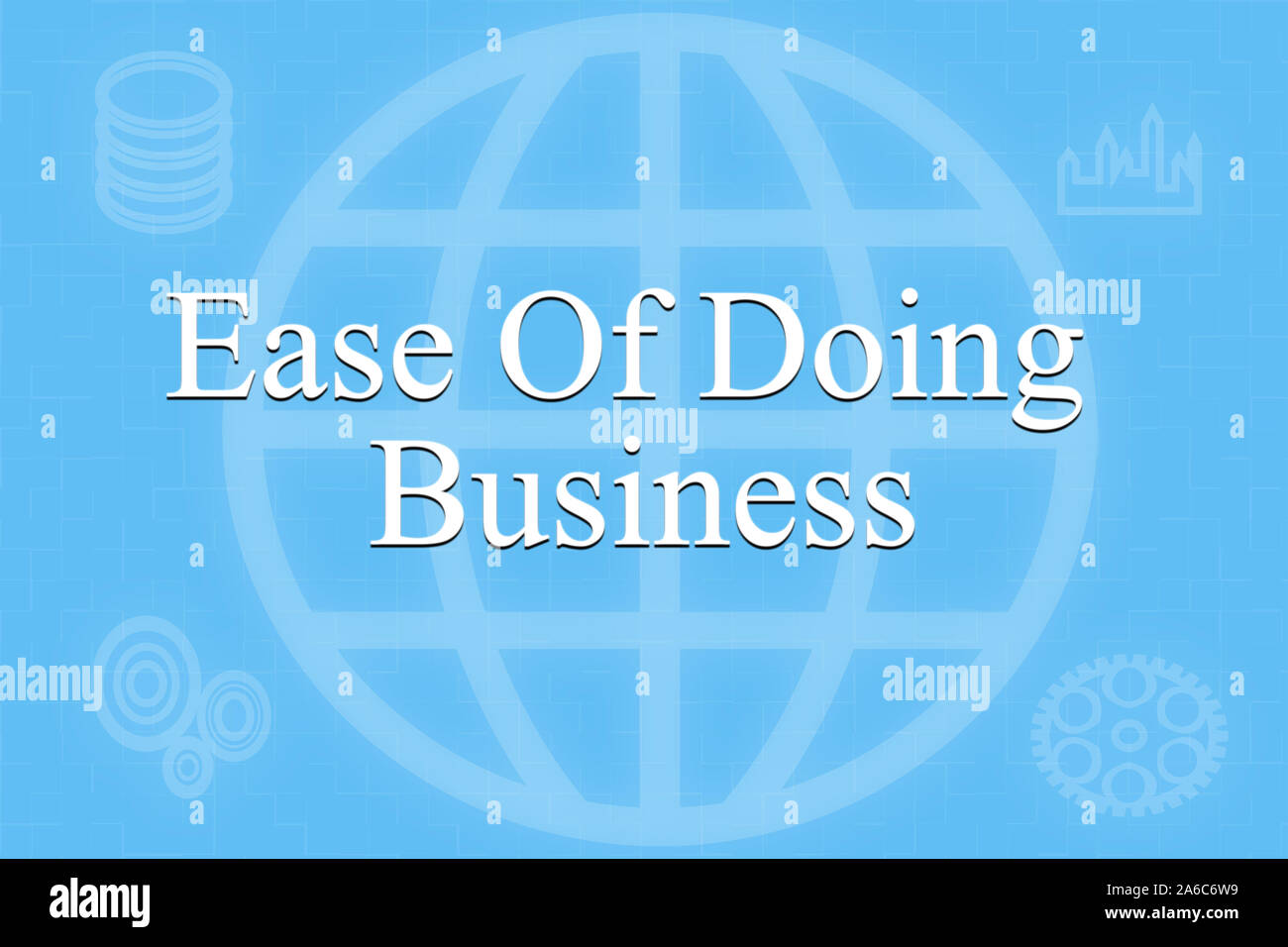 Conceptual business illustration of words ease of doing business Stock ...