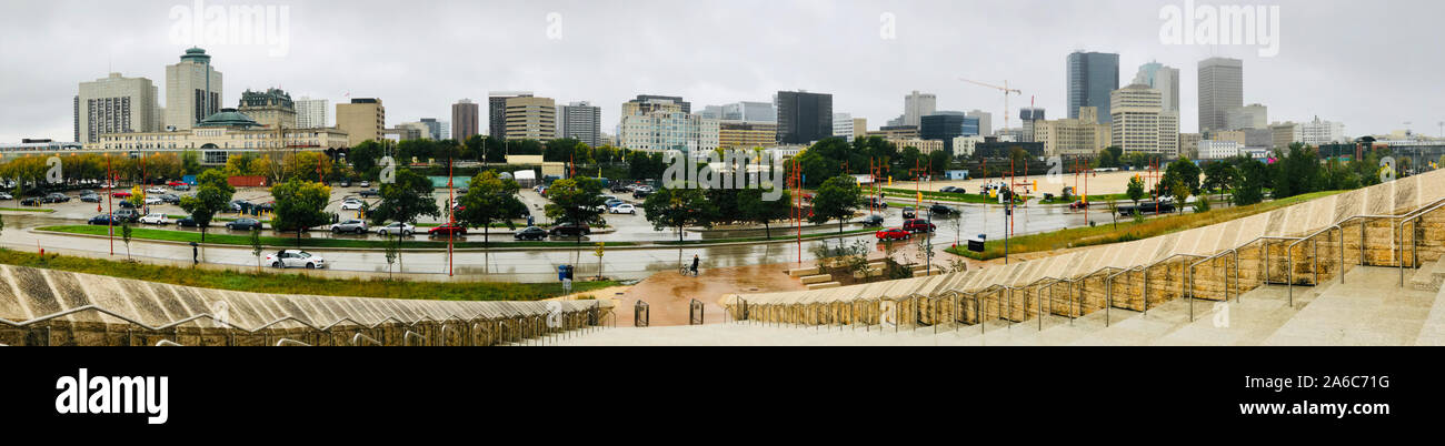 A Panorama Skyline scene of Winnipeg, Manitoba Stock Photo - Alamy