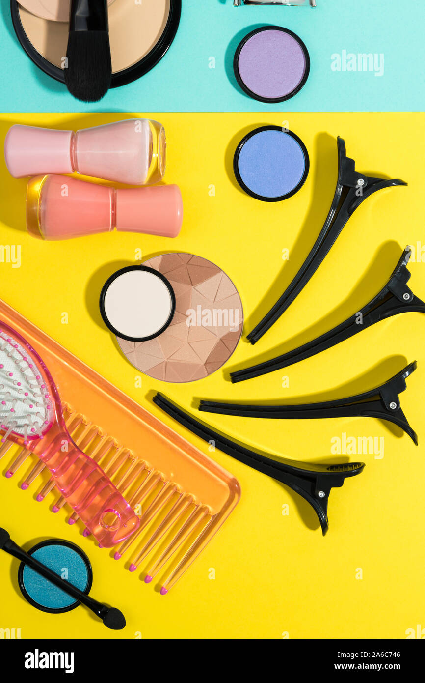 still life featuring make up and beauty products Stock Photo - Alamy