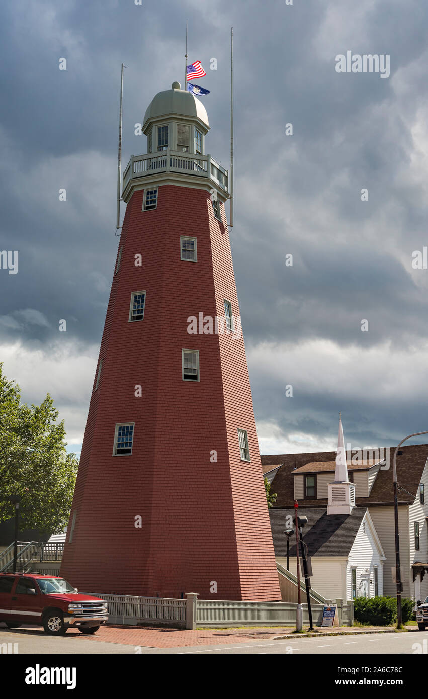 The historical Portland Observatory, Portland Maine, USA Stock Photo ...