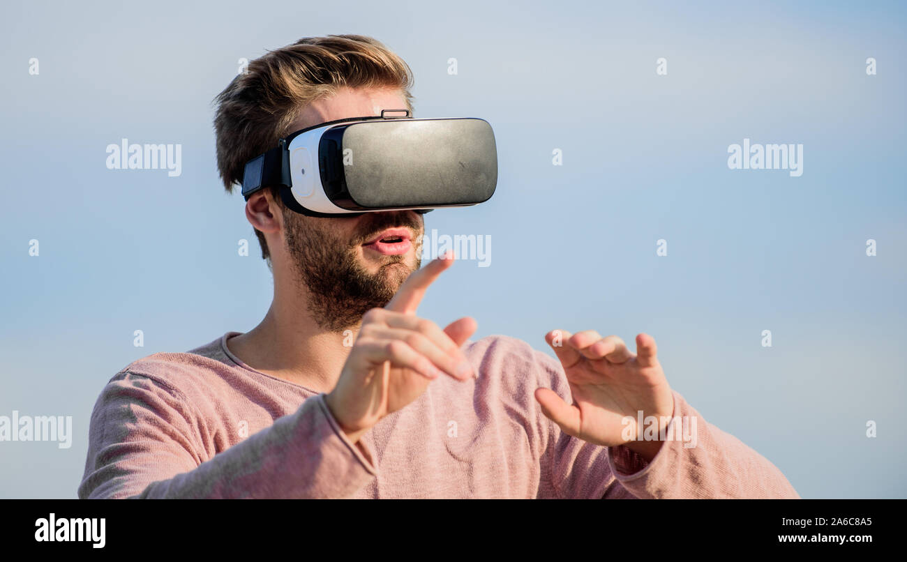 Interaction with digital surface. Gesture control. 3d visualization. VR ...