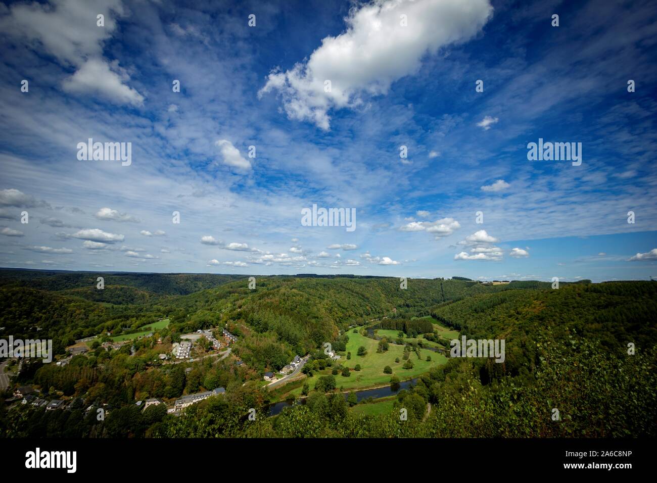 A landscape photograph of the area of Laforêt in the ardennes in ...
