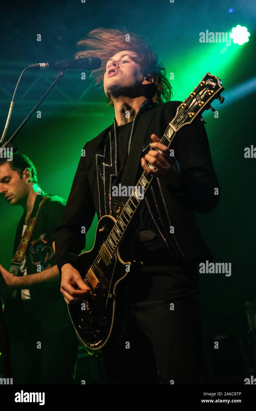 Milan Italy. 24 October 2019. The English rock band THE AMAZONS ...