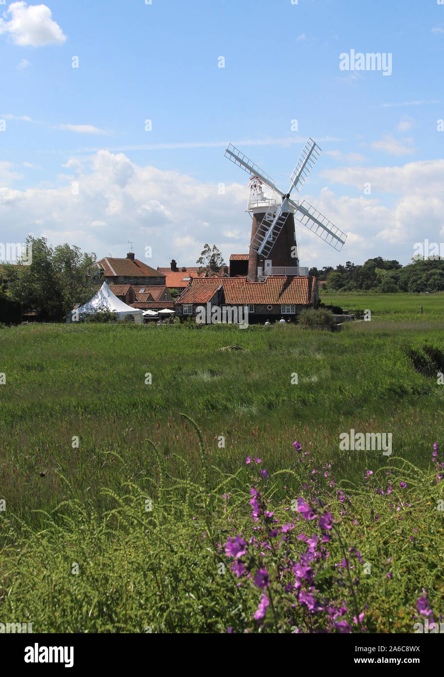 Cley Windmill and restaurant on the North Norfolk Coast Stock Photo - Alamy