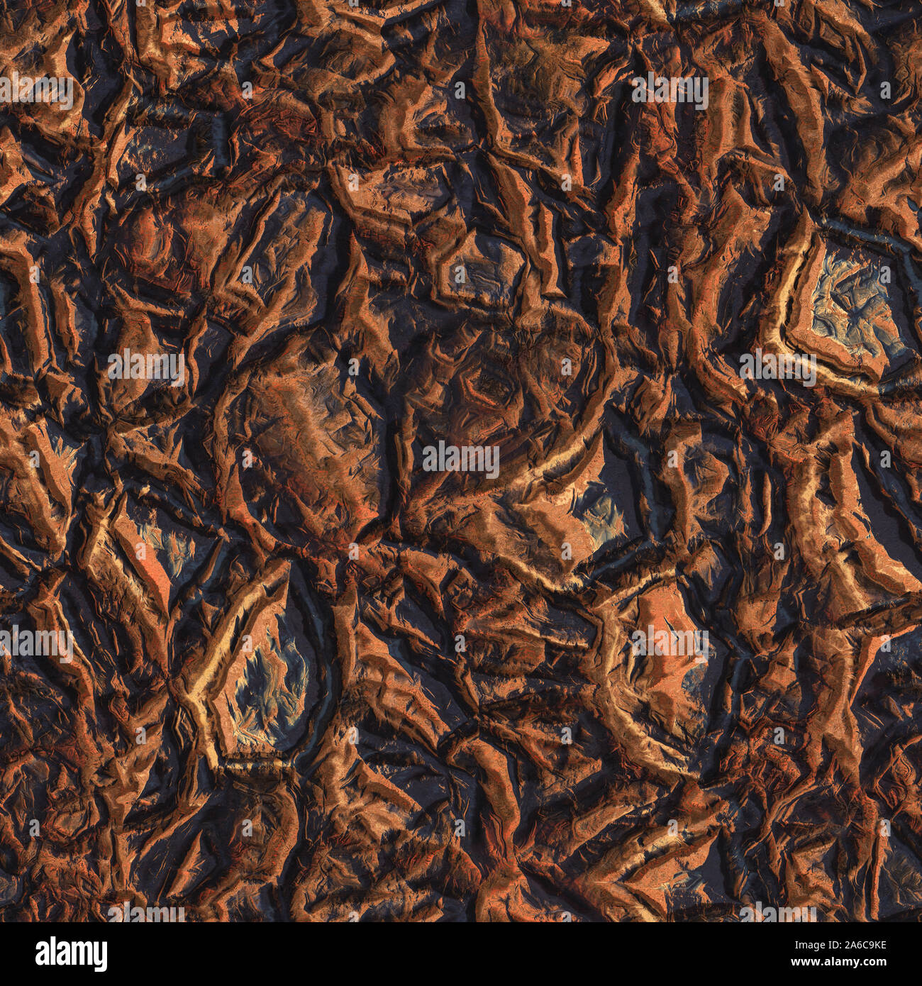 Aerial view from air plane of green nature mountains seamless texture ...