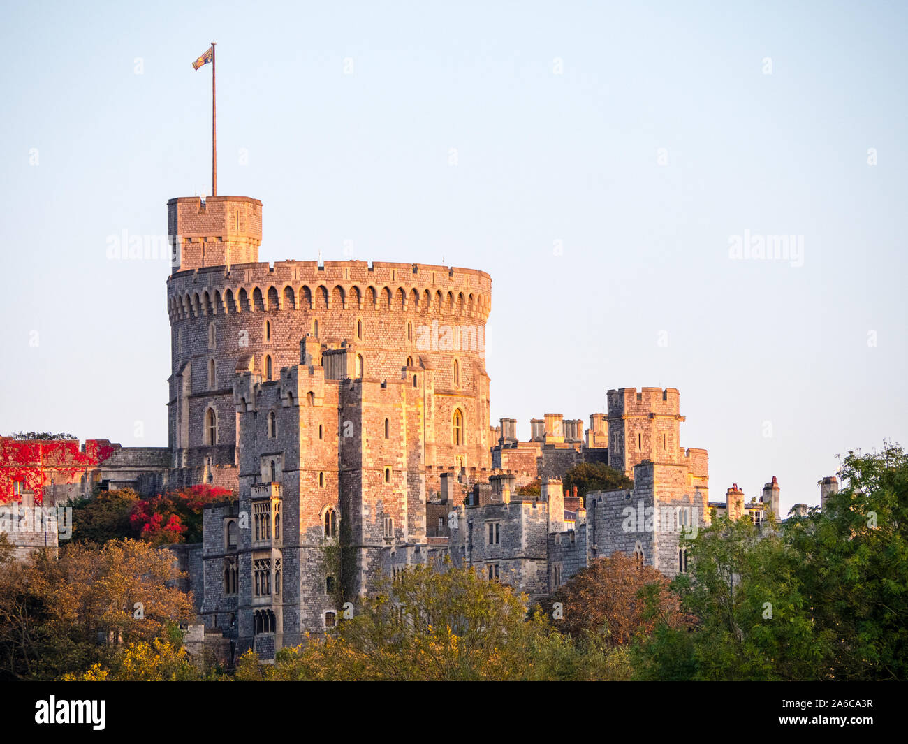 Last Sunshine of the Day hitting the Towers of Royal Windsor Castle ...