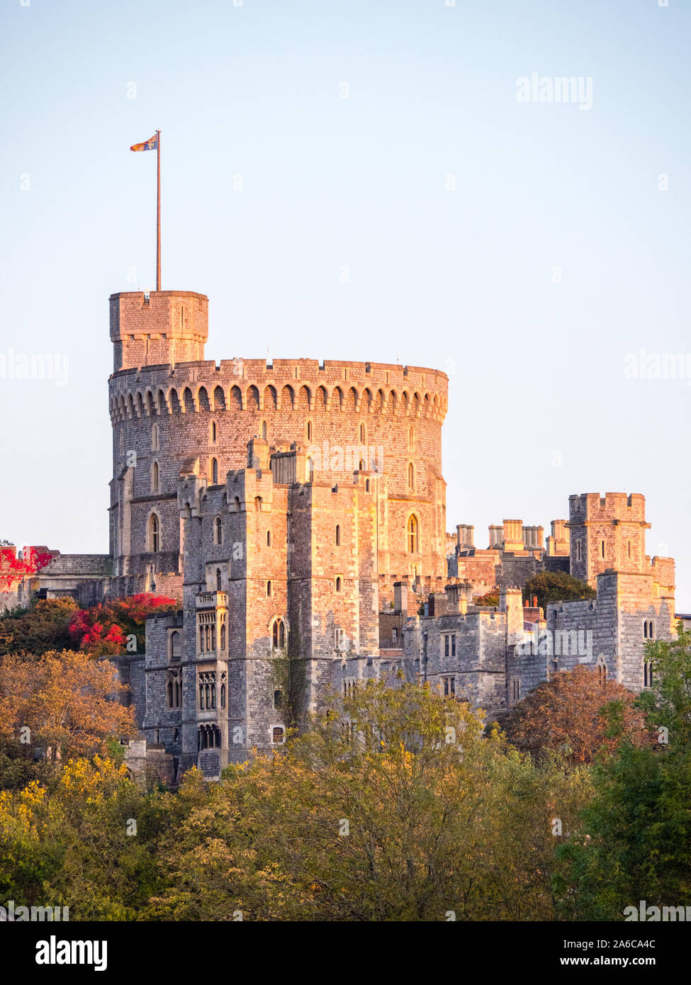 Last Sunshine of the Day hitting the Towers of Royal Windsor Castle ...