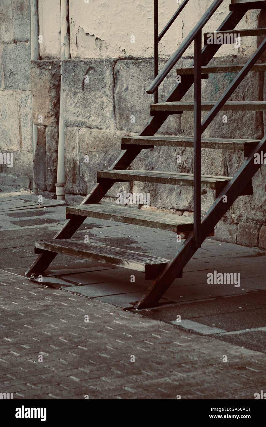 stairs architecture on the street in Bilbao city Stock Photo - Alamy