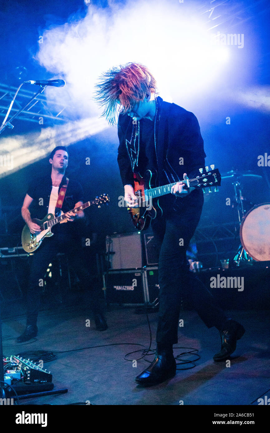 Milan Italy. 24 October 2019. The English rock band THE AMAZONS ...