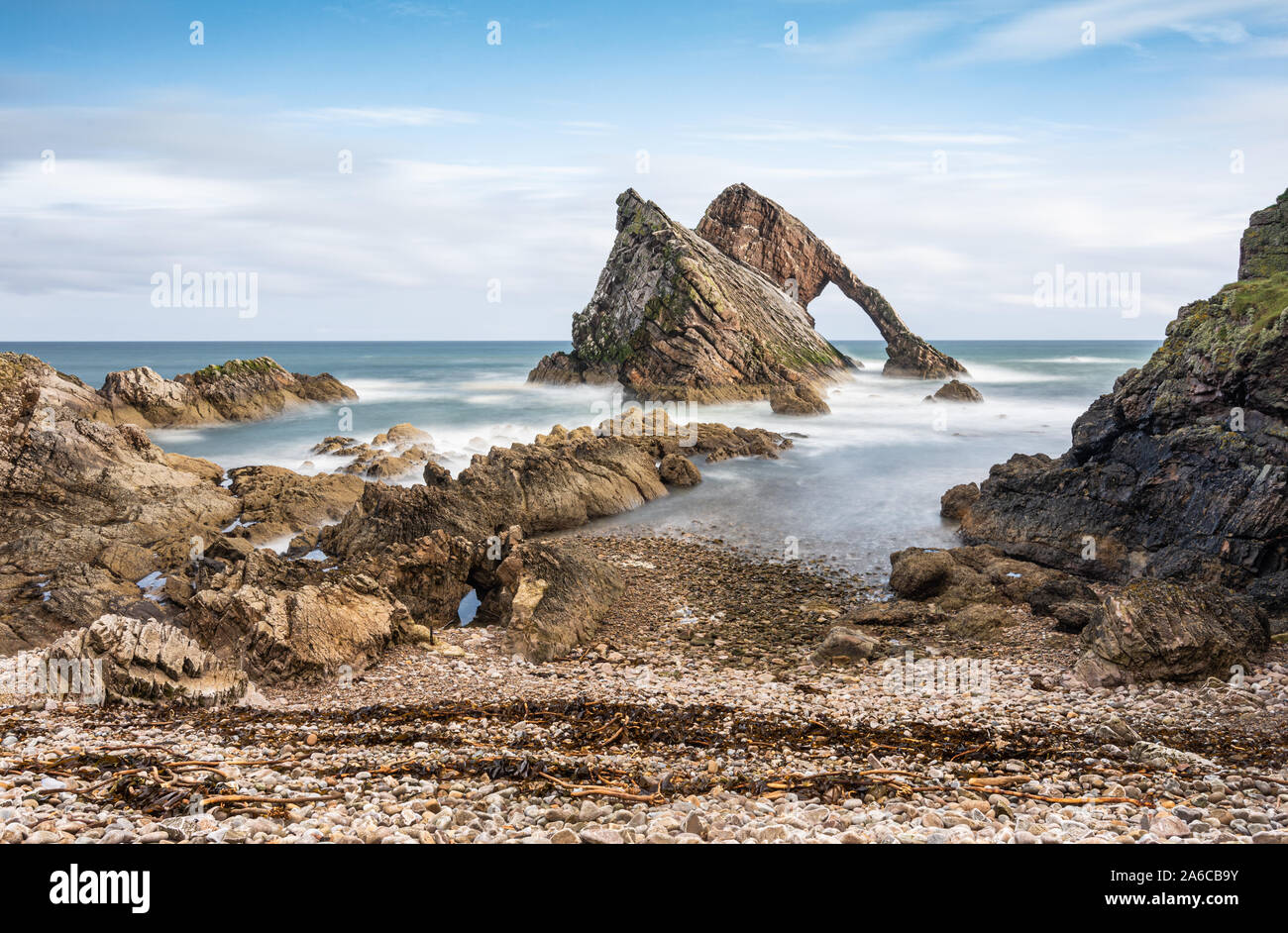 Bow Fiddle Rock, Portknockie, Scotland Stock Photo - Alamy