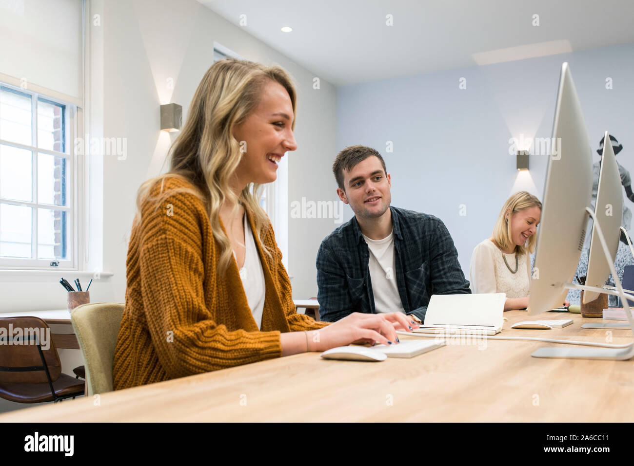 Working in a cool office environment and sharing space with other ...