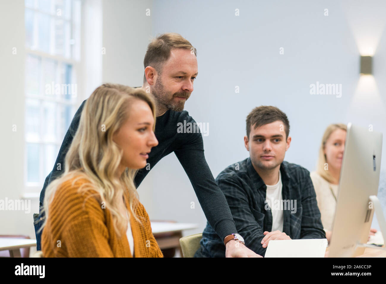 Working in a cool office environment and sharing space with other ...