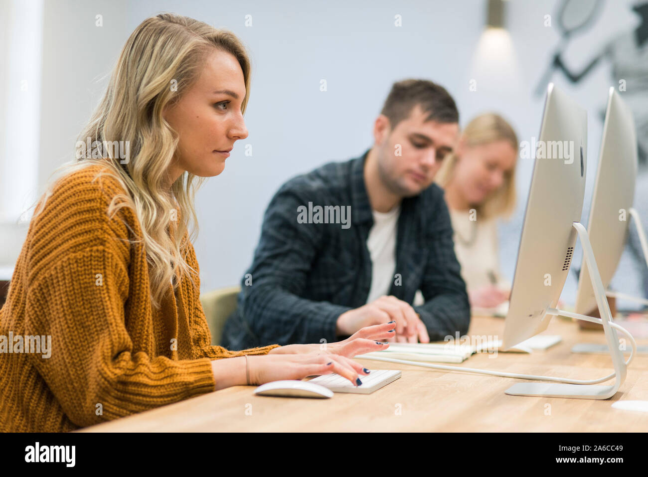 Working in a cool office environment and sharing space with other ...