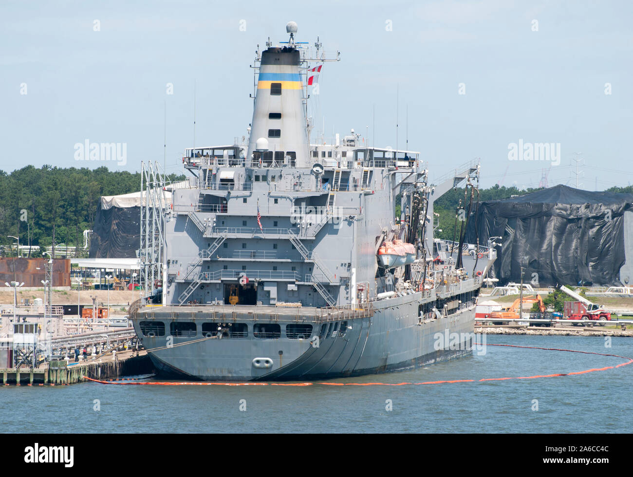 The large navy ship in a military base outside Norfolk town (West ...