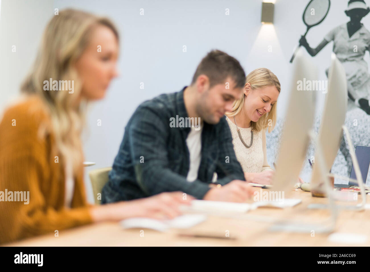 Working in a cool office environment and sharing space with other ...