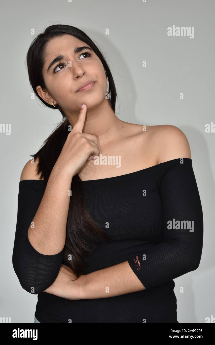 Girl Decision Making Stock Photo - Alamy