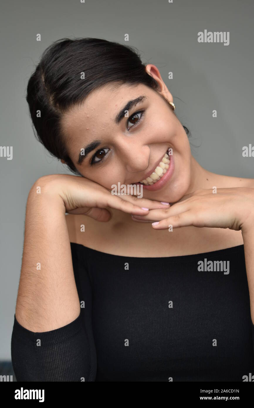 Pretty Cute Girl Stock Photo - Alamy