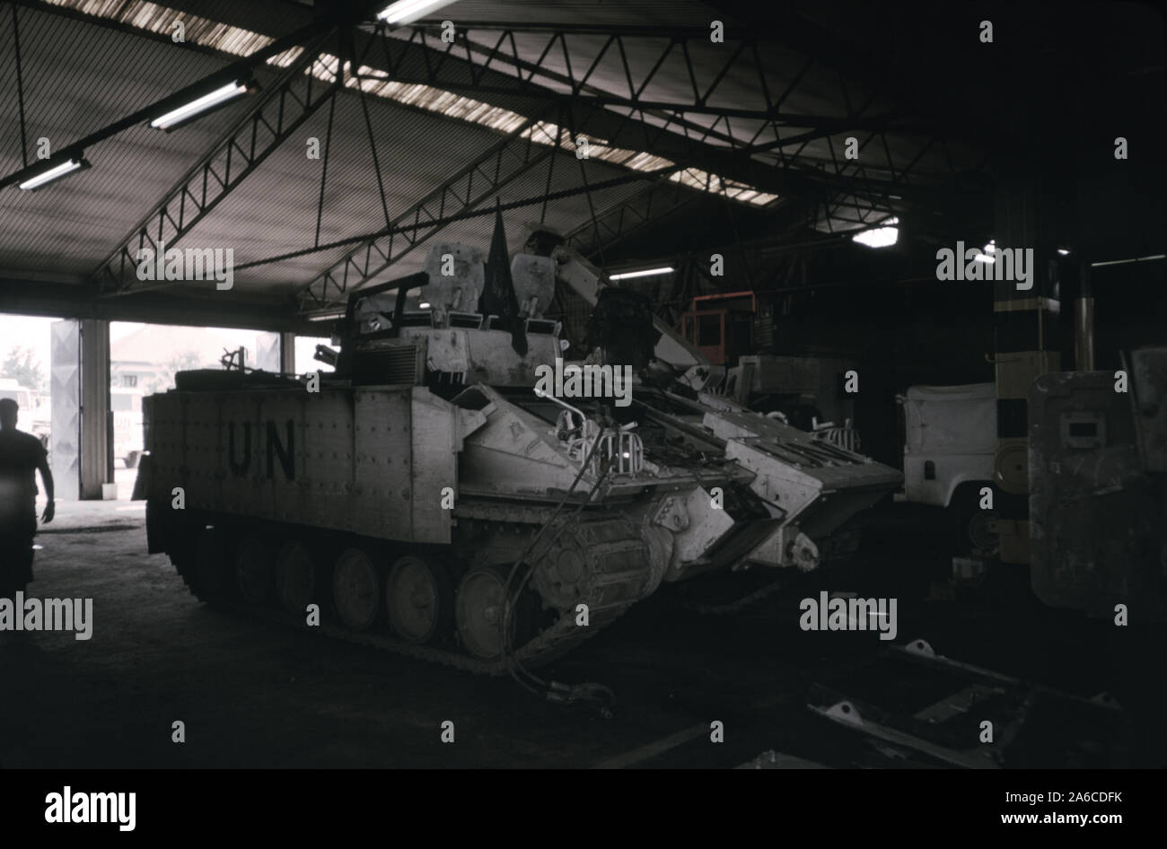 5th July 1993 During the war in Bosnia: a Warrior MCV (Mechanised ...