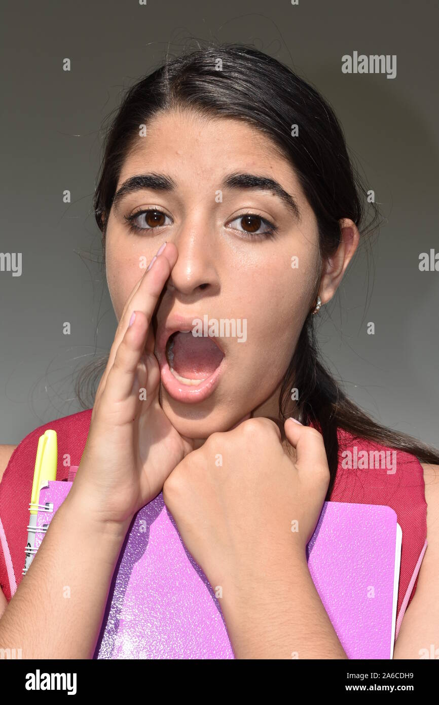 Pupil shouting hi-res stock photography and images - Alamy