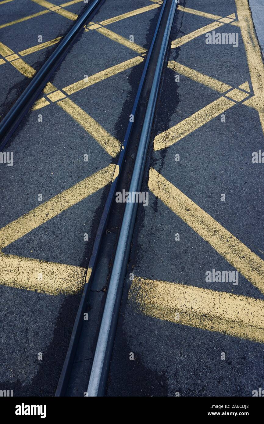 Tramway tracks hi-res stock photography and images - Alamy
