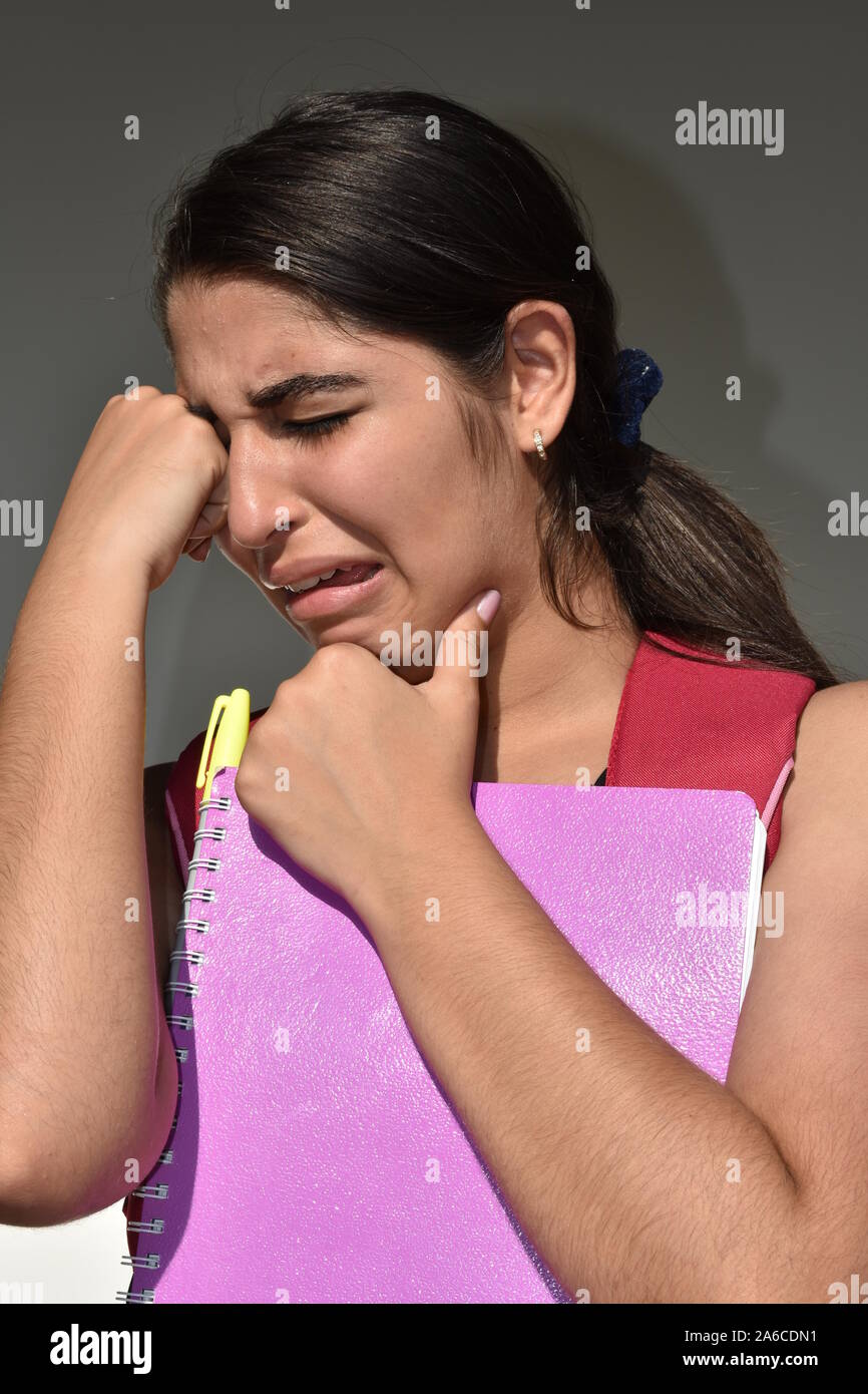 School pupil crying hi-res stock photography and images - Alamy