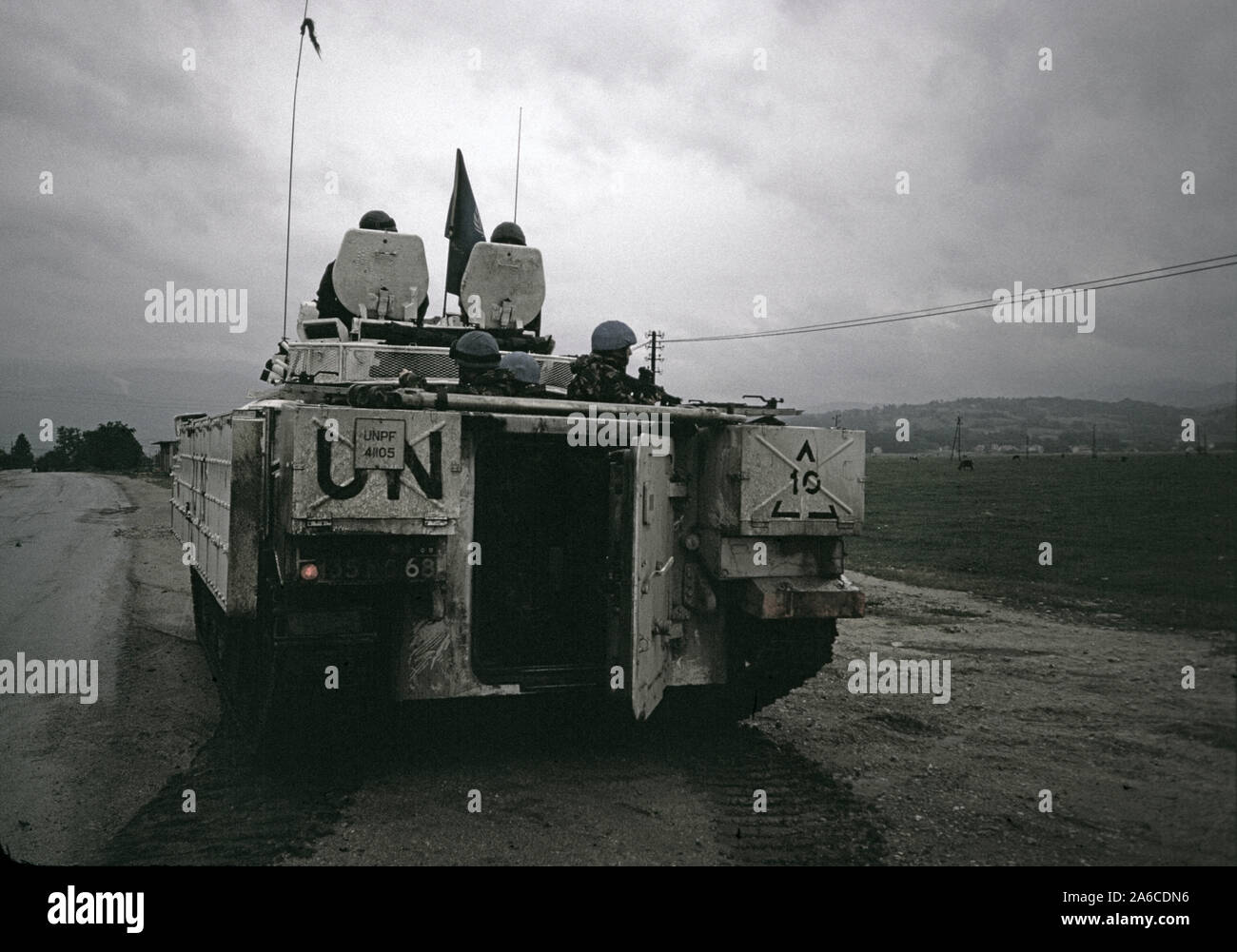 7th July 1993 During the war in Bosnia: a British Army Warrior MCV ...