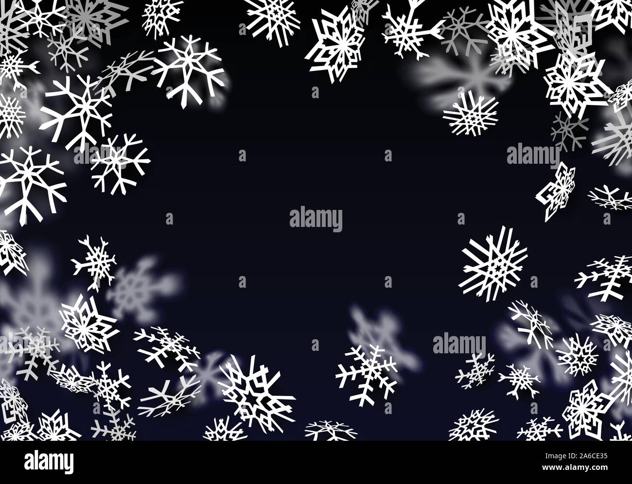 Falling snow big snowflakes Stock Vector Images - Alamy