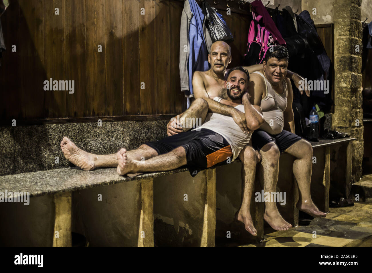 Gaza City, The Gaza Strip, Palestine. 24th Oct, 2019. Palestinian men ...