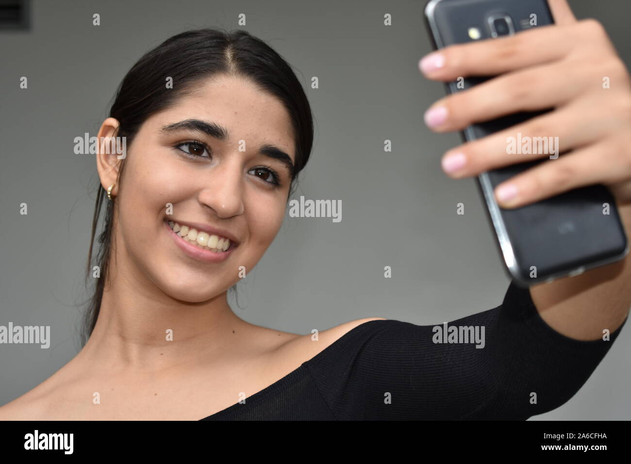 Pretty Female Selfie Stock Photo - Alamy