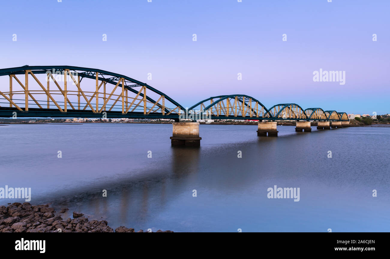 rail bridge in Portimao, Portugal Stock Photo - Alamy