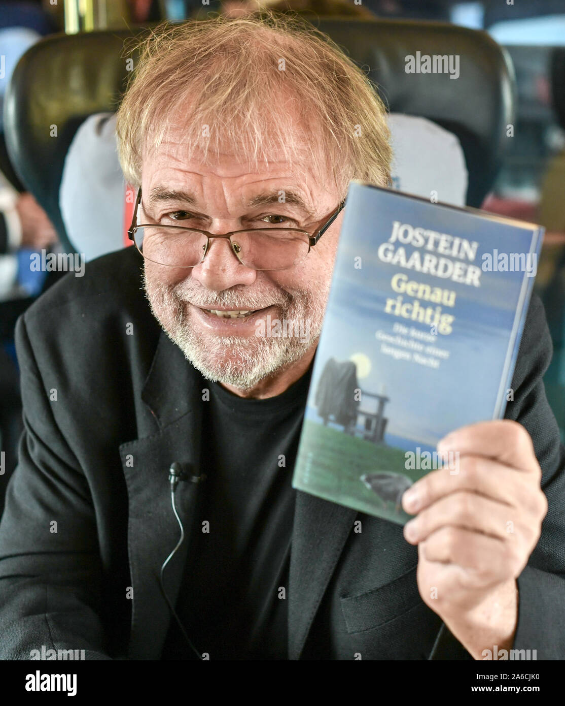Berlin, Germany. 14th Oct, 2019. The book author Jostein Gaarder sits ...