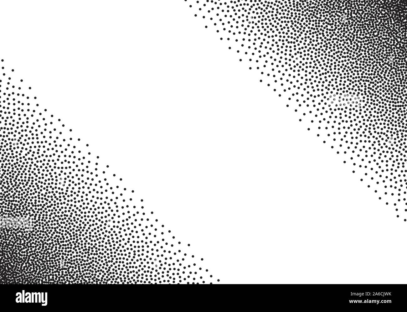 Dotwork gradient background, black and white scattered stipple dots ...
