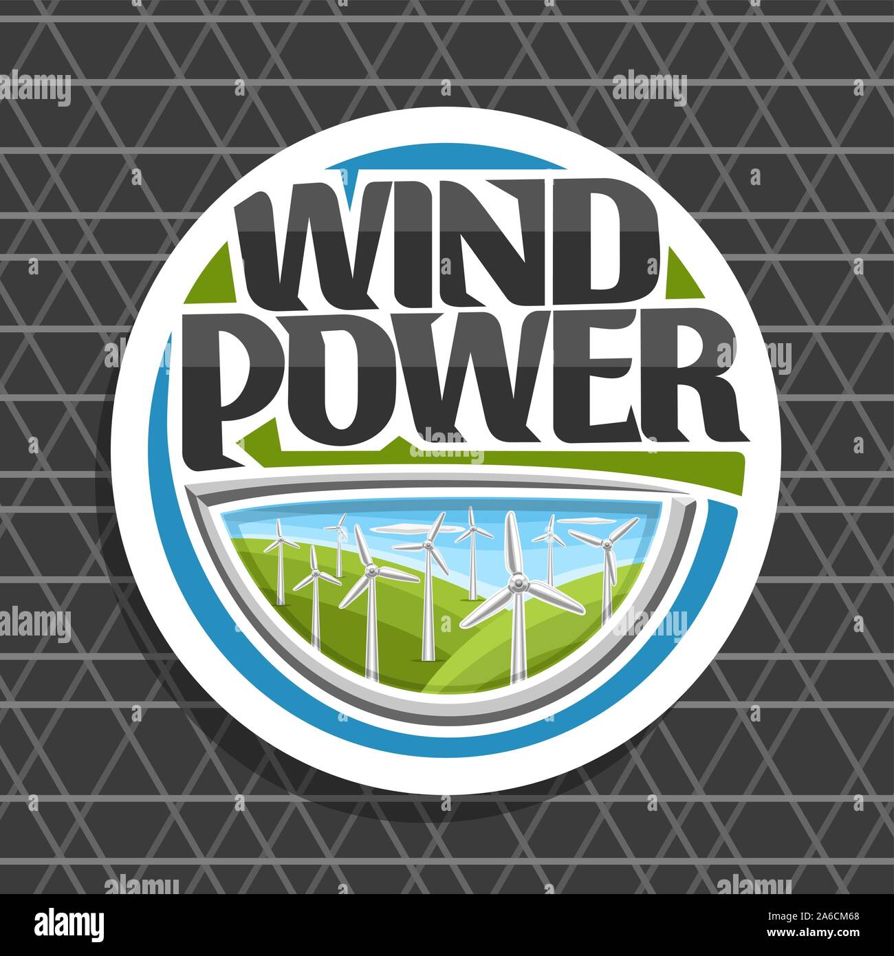 Windmill logo hi-res stock photography and images - Alamy