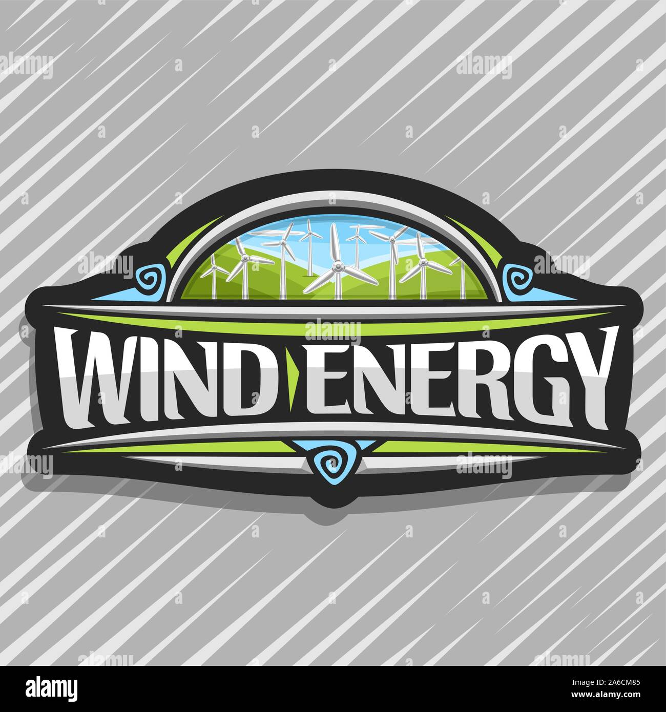 Windmill logo hi-res stock photography and images - Alamy
