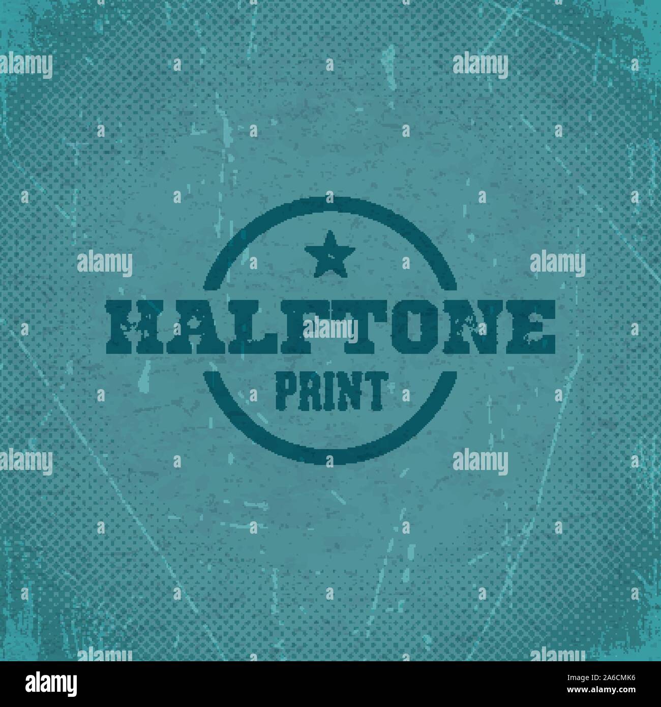 Old scratched card with halftone gradient Stock Vector Image & Art - Alamy