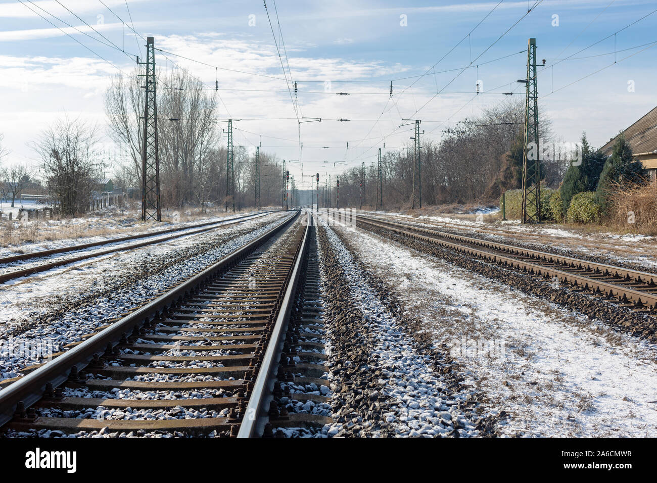 Broken railway track hi-res stock photography and images - Alamy