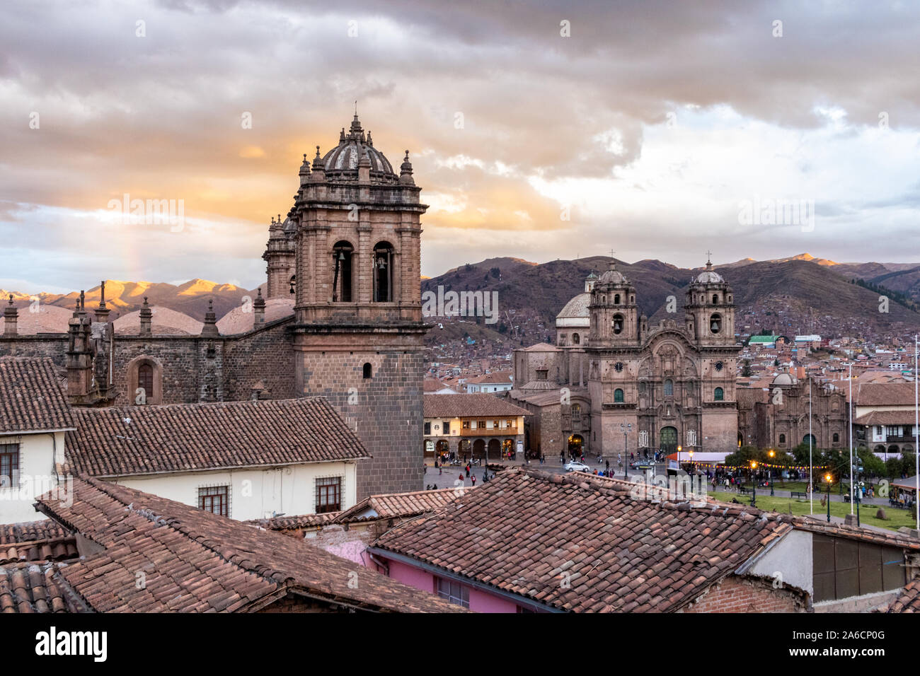 View of Colonial Cusco in Peru Stock Photo - Alamy