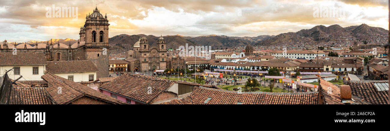 View of Colonial Cusco in Peru Stock Photo - Alamy
